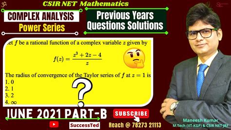 csir net mathematics june 2021 part b previous year questions