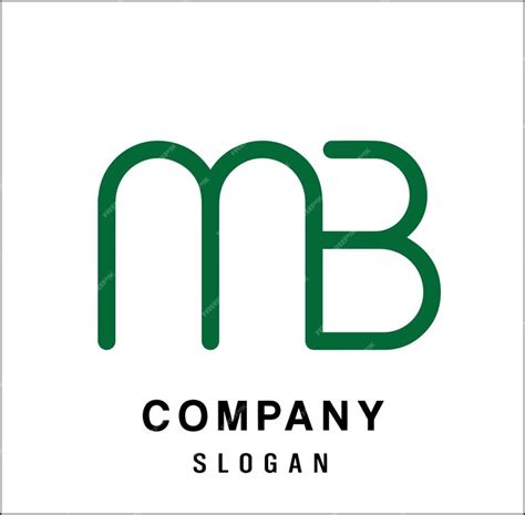 Premium Vector Letter Mb Logo Design