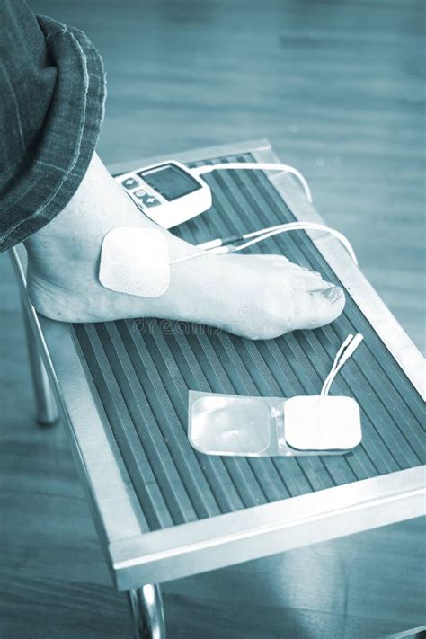 Patient Foot Ankle Leg Physiotherapy Treatment Stock Image Image Of
