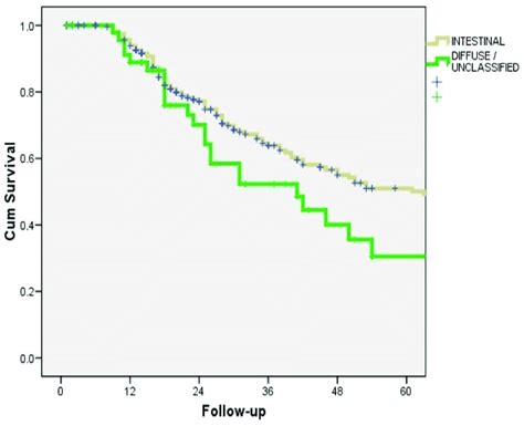 kaplan meier css curve for patients with intestinal and download