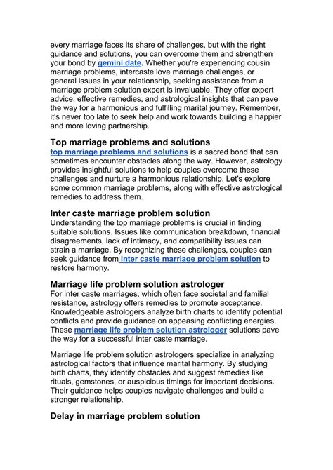 PPT Gemini Horoscope Marriage Astrology Solutions For Harmonious