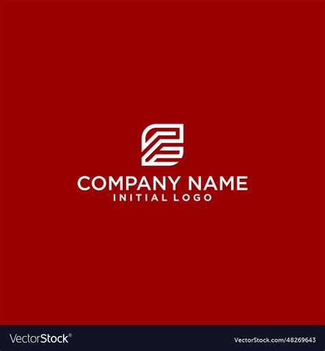 Letter Zf Or Fz Initial Monogram Logo Design Vector Image