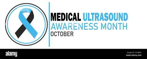 Medical Ultrasound Awareness Month October Suitable For Greeting Card