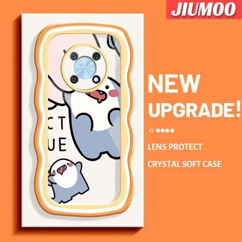Jiumoo Casing For Huawei Nova Y90 Case Cartoon Cute Shark New Design