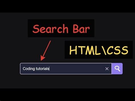 How To Make Search Bar With HTML CSS YouTube