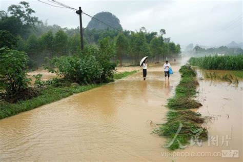 广西融水：新一轮持续强降雨来袭 人民图片网