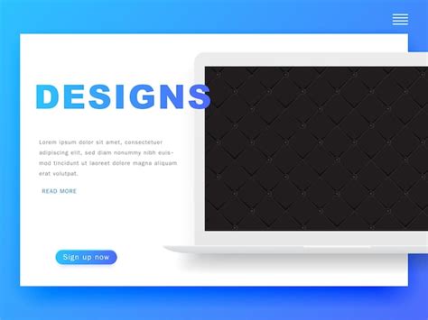 Premium Vector Website Design Template Headers And Interface Elements