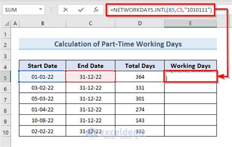 Excel Formula To Count Weekdays Between Two Dates Printable Timeline