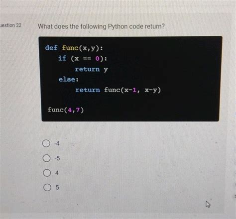 Lestion 22 What Does The Following Python StudyX