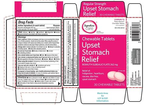 Upset Stomach Relief Tablet Chewable Safeway