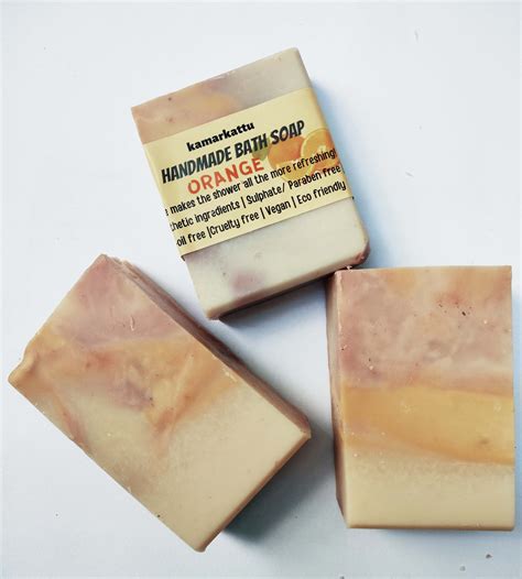 Handmade Bath Soap Orange 100 G Kamarkattu Ecostore