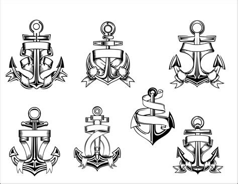 Anker Vektor Anker Svg Anker Monogramm Svg Boot Anker Svg Etsy De