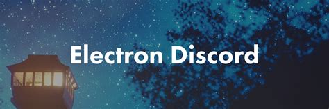 Github Siberianmhelectron Discord Discord Bot For Electron Discord