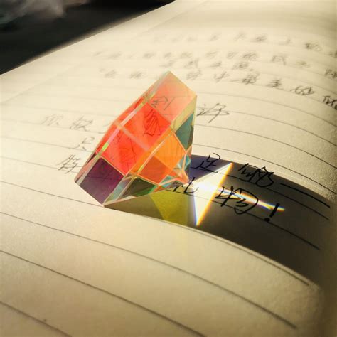 Pyramid Light Optical Glass Prism Cube Grandado