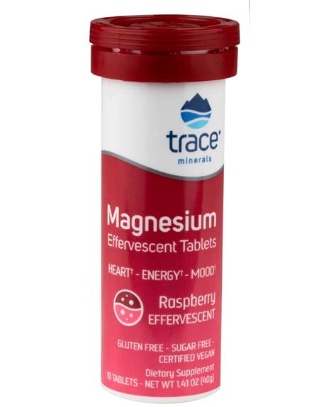 Magnesium Effervescent Tablets 10 Tablets Raspberry Acuatlanta