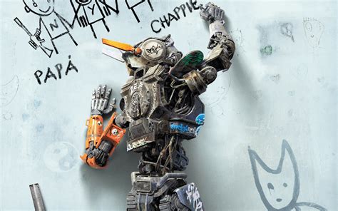 Chappie 2015 Robot Wall Hd Wallpaper Rare Gallery