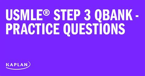 Usmle Step 3 Question Bank Qbank Kaplan Test Prep