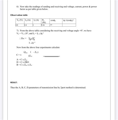solved aim to experimental determination of a b c d