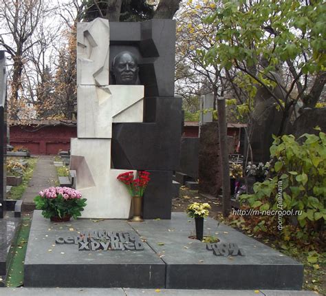 Могилы Знаменитостей Московский некрополь Хрущёв Никита Сергеевич
