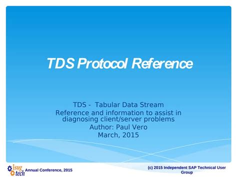 Tabular Data Stream The Binding Between Client And Sap Ase Pdf