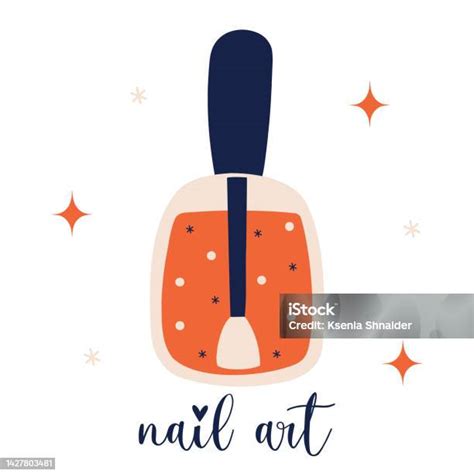 빨간색 매니큐어 벡터 아이콘입니다 흰색 배경에 고립 된 손으로 그린 그림 손톱 용 에나멜 밝게 빛나는 바니시 플랫 만화 클립 아트 화장품 아름다움 스파 인쇄 로고를 위한