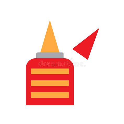Glue Icon Vector Isolated On White Background Glue Sign Colorful