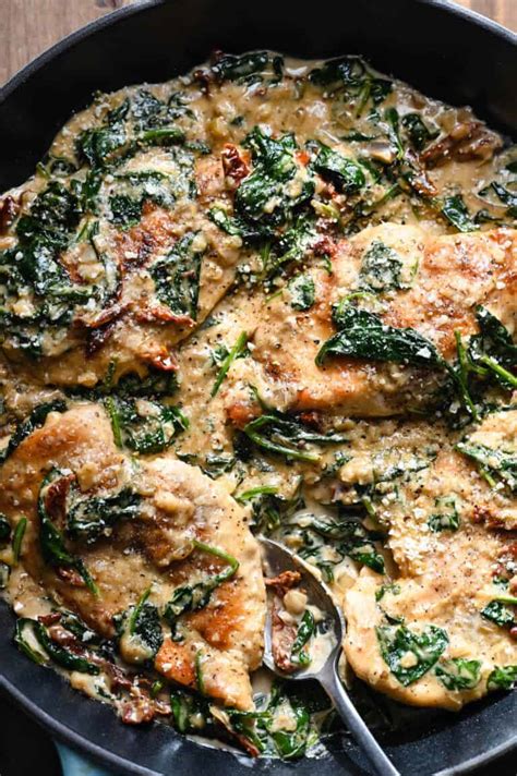 Creamy Chicken Florentine Foxes Love Lemons