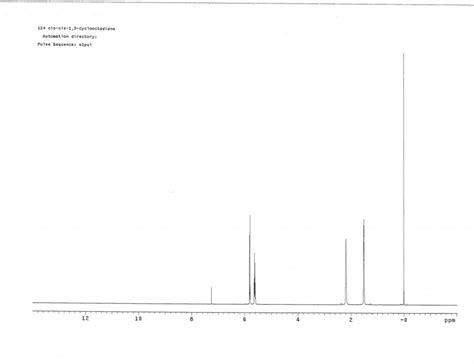 Cis Cis 1 3 Cyclooctadiene Proton