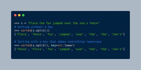 python includes several different ways to sort things one handy way