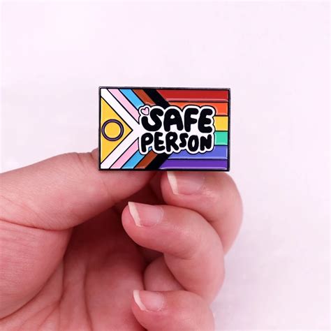 Intersex Progress Pride Safe Person Pin Rainbow Republic Nz