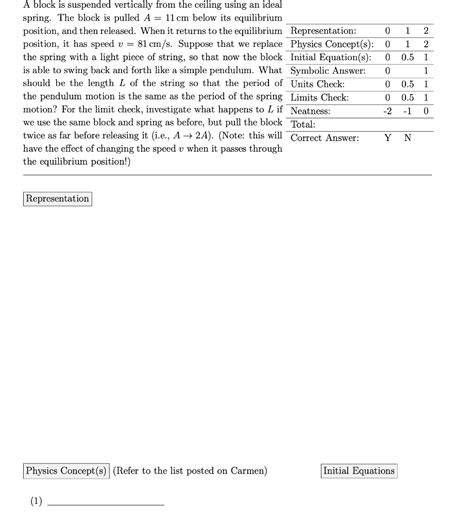 solved a block is suspended vertically from the ceiling