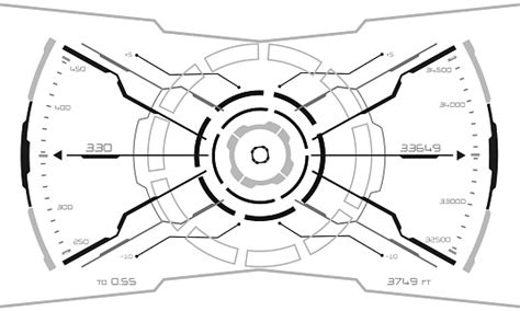 Hud 공상 과학 인터페이스 화면 보기 회색 기하학적 흰색 디자인 가상 현실 미래 기술 창조적 인 디스플레이 벡터 가상현실에 대한 스톡 벡터 아트 및 기타 이미지 Istock