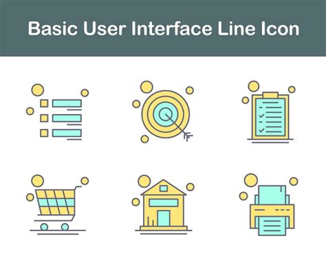 Basic User Interface Vector Icon Set 20643227 Vector Art At Vecteezy