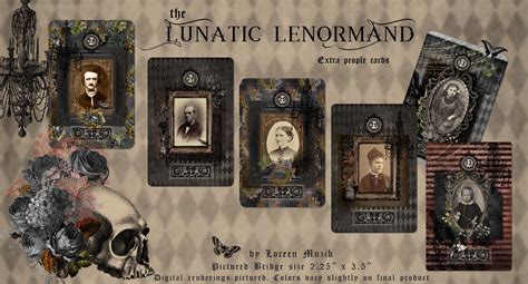 Lunatic Lenormand Deck Bridge And Mini Size Lenormand Cards Oracle Cards Etsy