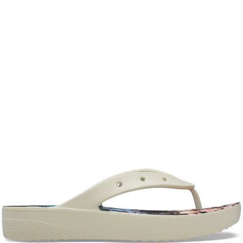 Unisex Crocs Classic Summer Nostalgia Platform Flip Flop White Brantano