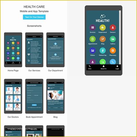 Mobile App Html Template Free Of Healthcare Mobile App Html Template