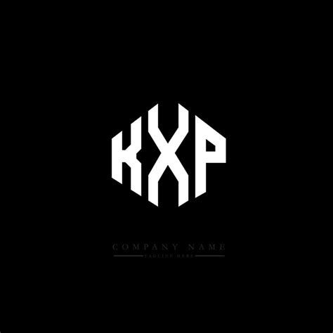 Kxp Letter Logo Design With Polygon Shape Kxp Polygon And Cube Shape
