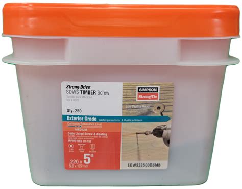 Simpson Strong Tie Sdws22500dbmb Strong Drive Sdws Timber Screw