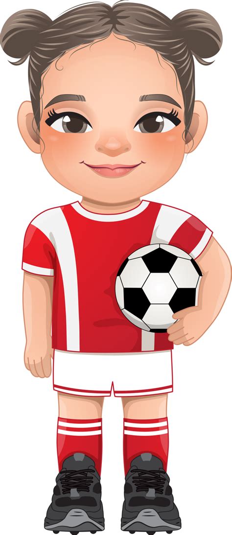 Soccer Player Girl International Uniform 41306751 Png