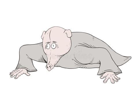 Creepy Crawling Character Stock Vector Illustration Of Happy 349985689
