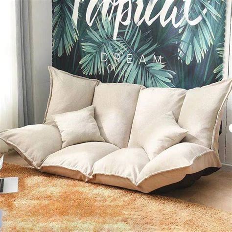 6단계 각도 조절 좌식 소파 베이지 온채널