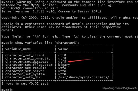 linux中mysql5 7修改character set database为utf8 character set utf8 csdn博客