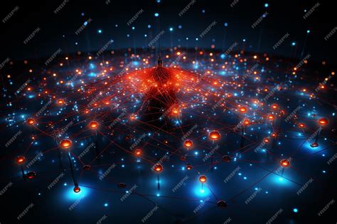 Premium Ai Image Circular Network Diagram With Connecting Arrows