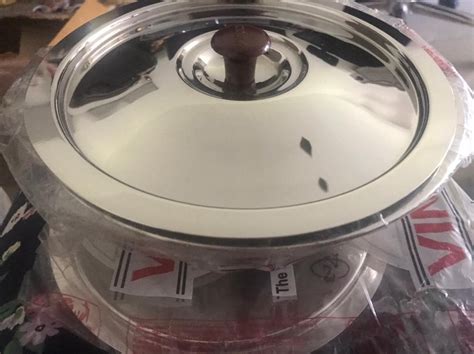 Vinod Steel Stainless Steel Printed Dinner Set 51 Pieces Silver
