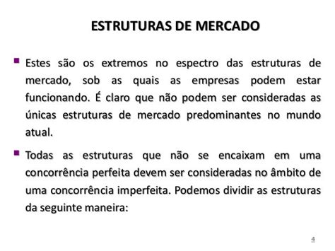 Estruturas De Mercado Macroeconomia E Microeconomia