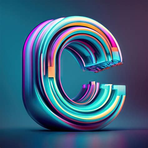 Letter C In 3d Premium Ai Generated Image Letter C In 3d Premium Ai Generated Image