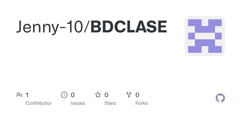 Github Jenny Bdclase