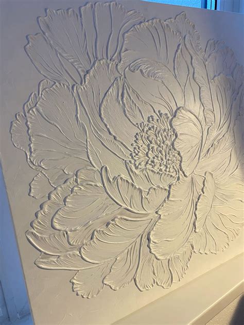 Текстурная картина пион в 2025 г Картины Текстурированная живопись Цветочные картины