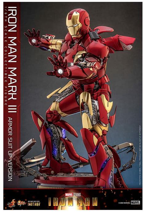 Iron Man Mark Iii Armor Suit Up Ver 16 Action Figure 12 Mms825d72