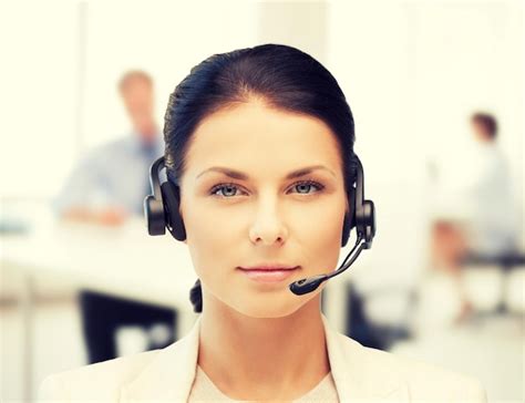 Premium Photo Business Communication And Call Center Female